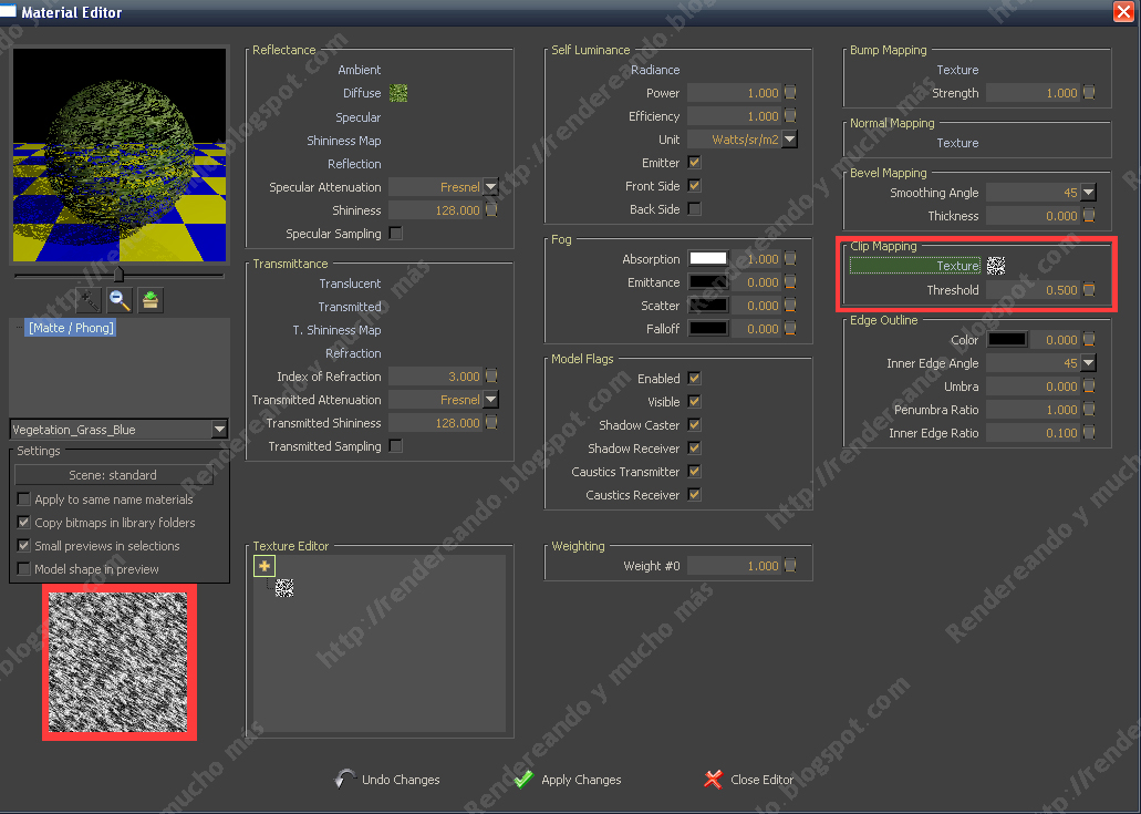 Rendereando y mucho más.: Kerkythea Tutorial 04 Pasto