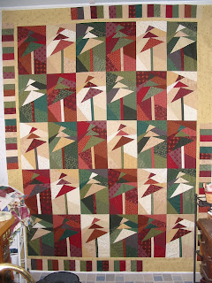 My Quilting Porch: Trees Up, Lights On