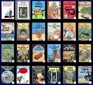 Comic Books Collection: 24 Books Tintin Comics Collection