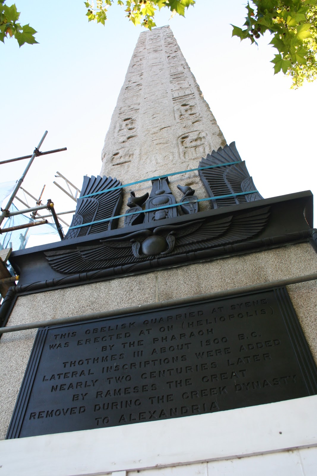 Glenn Ashton Author Blog: The London Obelisk: Cleopatra's Ghosts