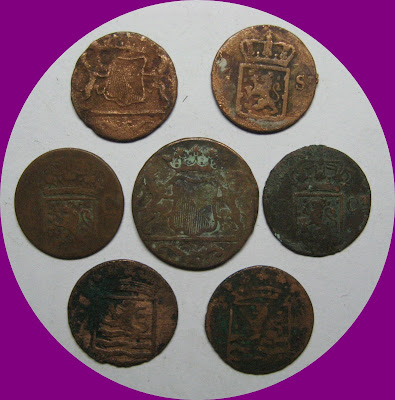 VOC COIN: 1700's COIN COLONIAL DUIT DUTCH PENNY CENT LOT US VOC