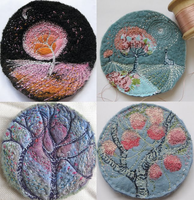 wood embroidery by noshii