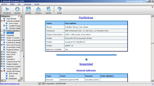 Nuestras Cosas: Windows: WinAudit audita todo el hardware y software de ...
