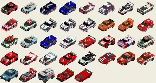 create2destroy: Miniature Rally Car Papercrafts