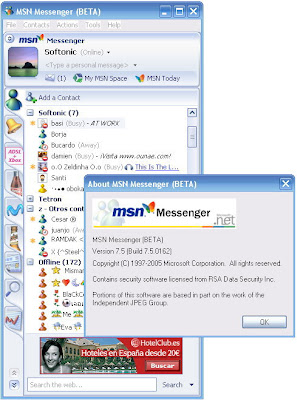 FREE SOFTWARES: MSN MESSENGER 7.5- Chat online with your friends in ...