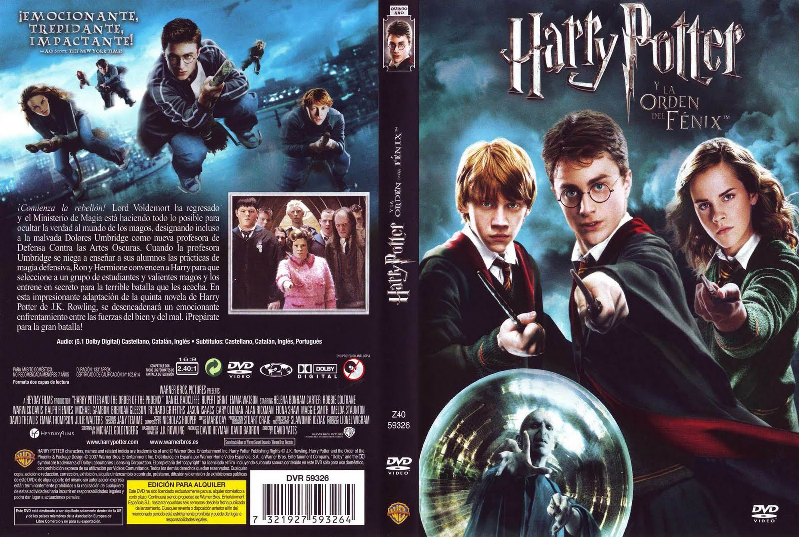 TIENDA DEL DVD: HARRY POTTER Y LA ORDEN DEL FÉNIX (Harry Potter and the ...