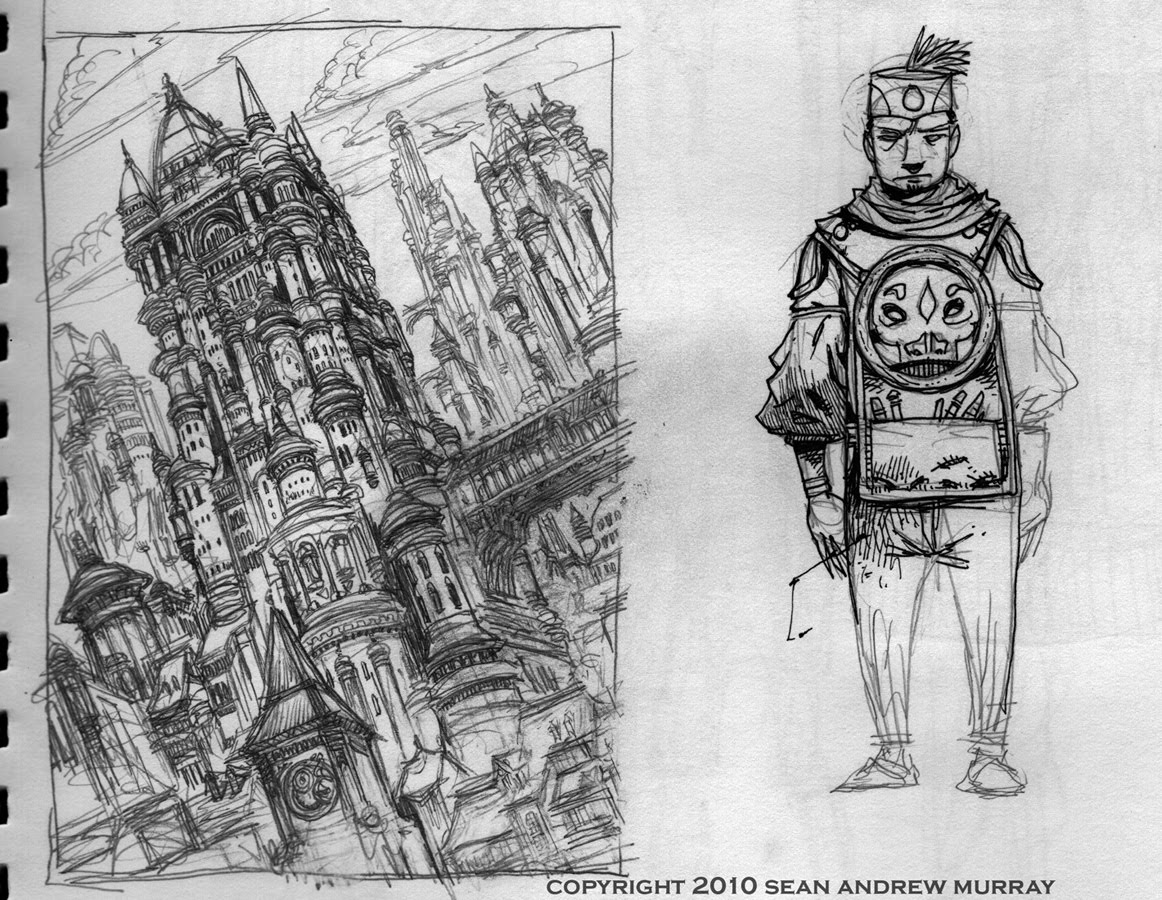 SEANandrewMURRAY'S sketchblog: Fantasy Mega-structure sketch, plus ...