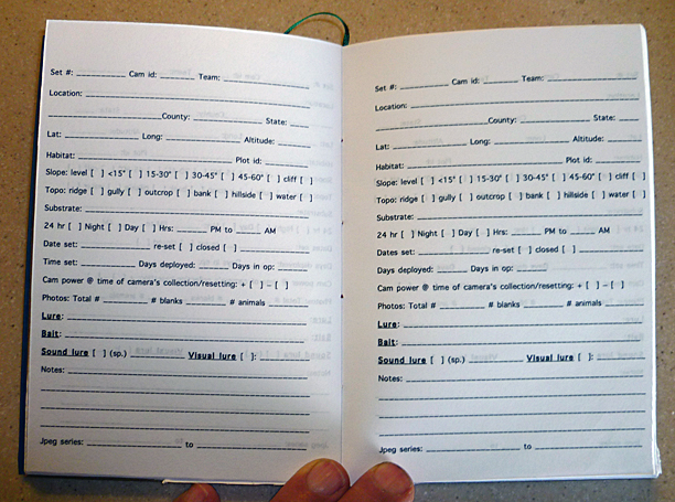 Camera Trap Codger: Notebooks for notekeeping