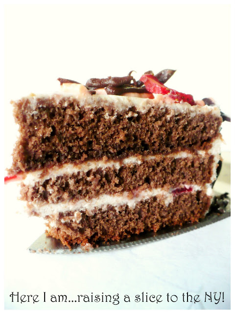 Ria's Collection: VIENNESE CHOCOLATE GENOISE SPONGE with STRAWBERRY ...