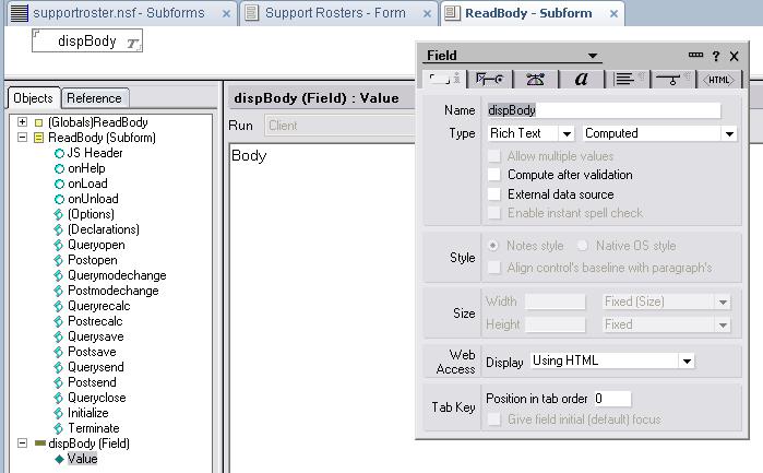 Notes Of My Lotus Notes My Datastage Hunt Hiding A Rich Text Field