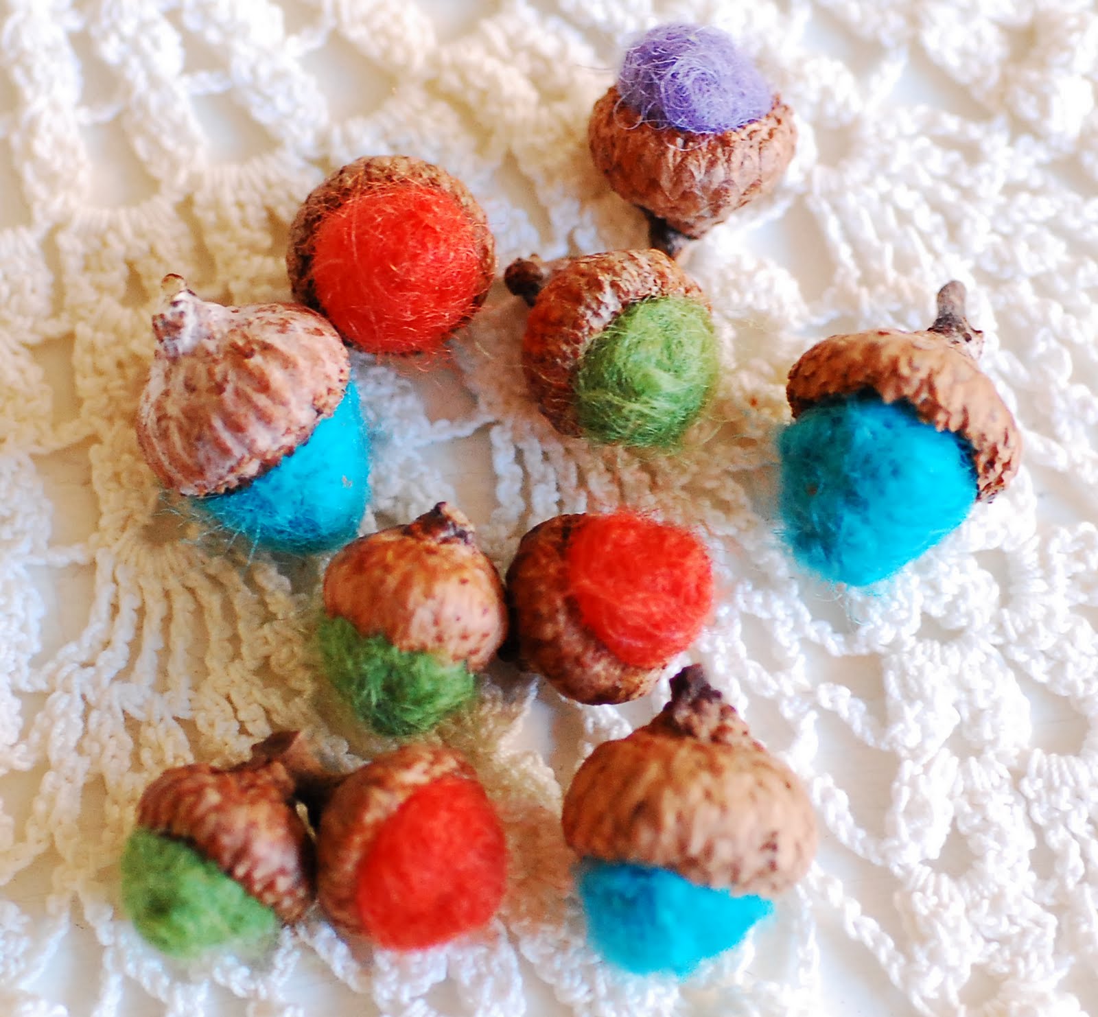 Maize Hutton: Felted Acorns