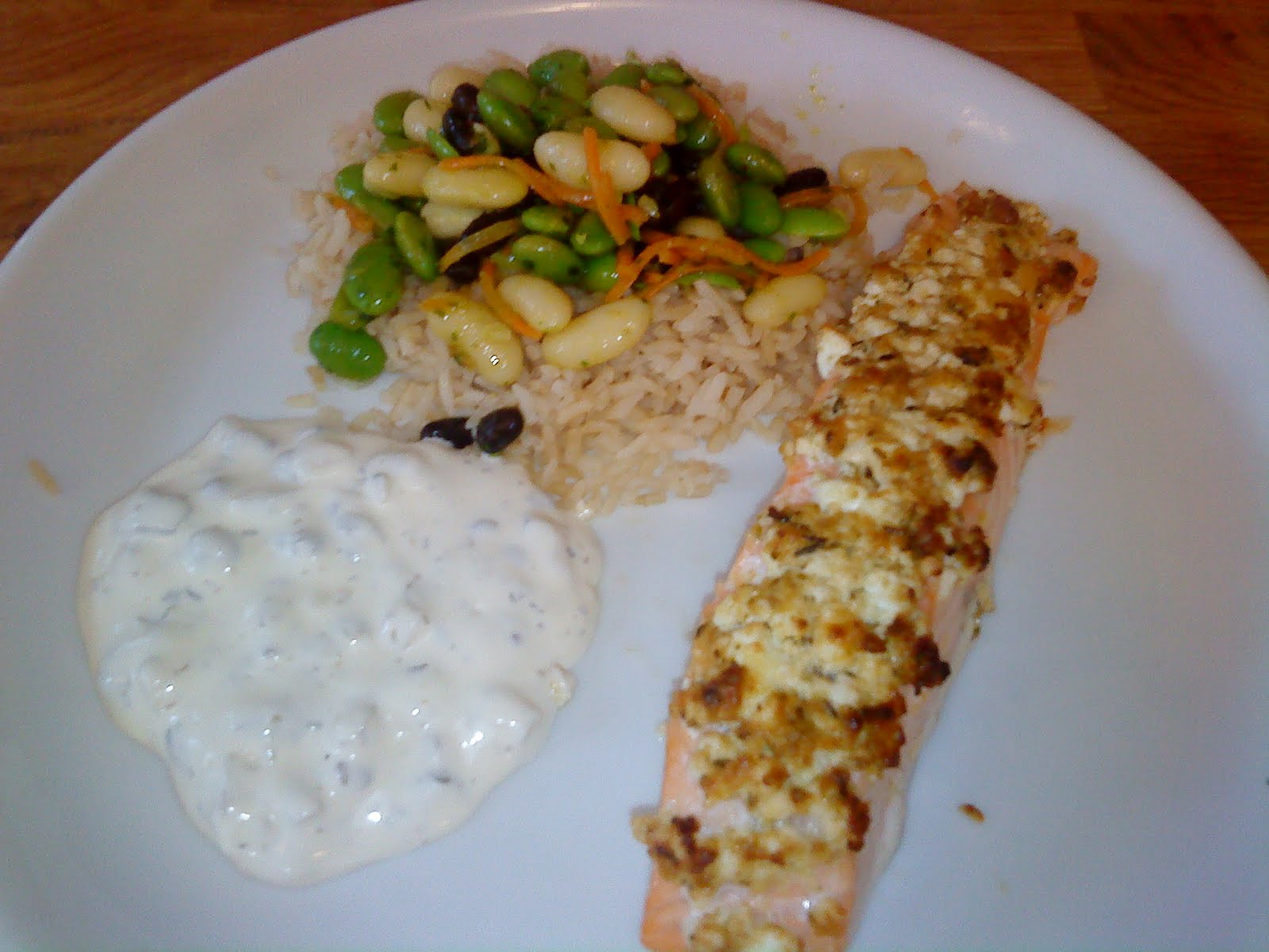 Alexandras Prat om Mat: Lax med ris & bönsallad