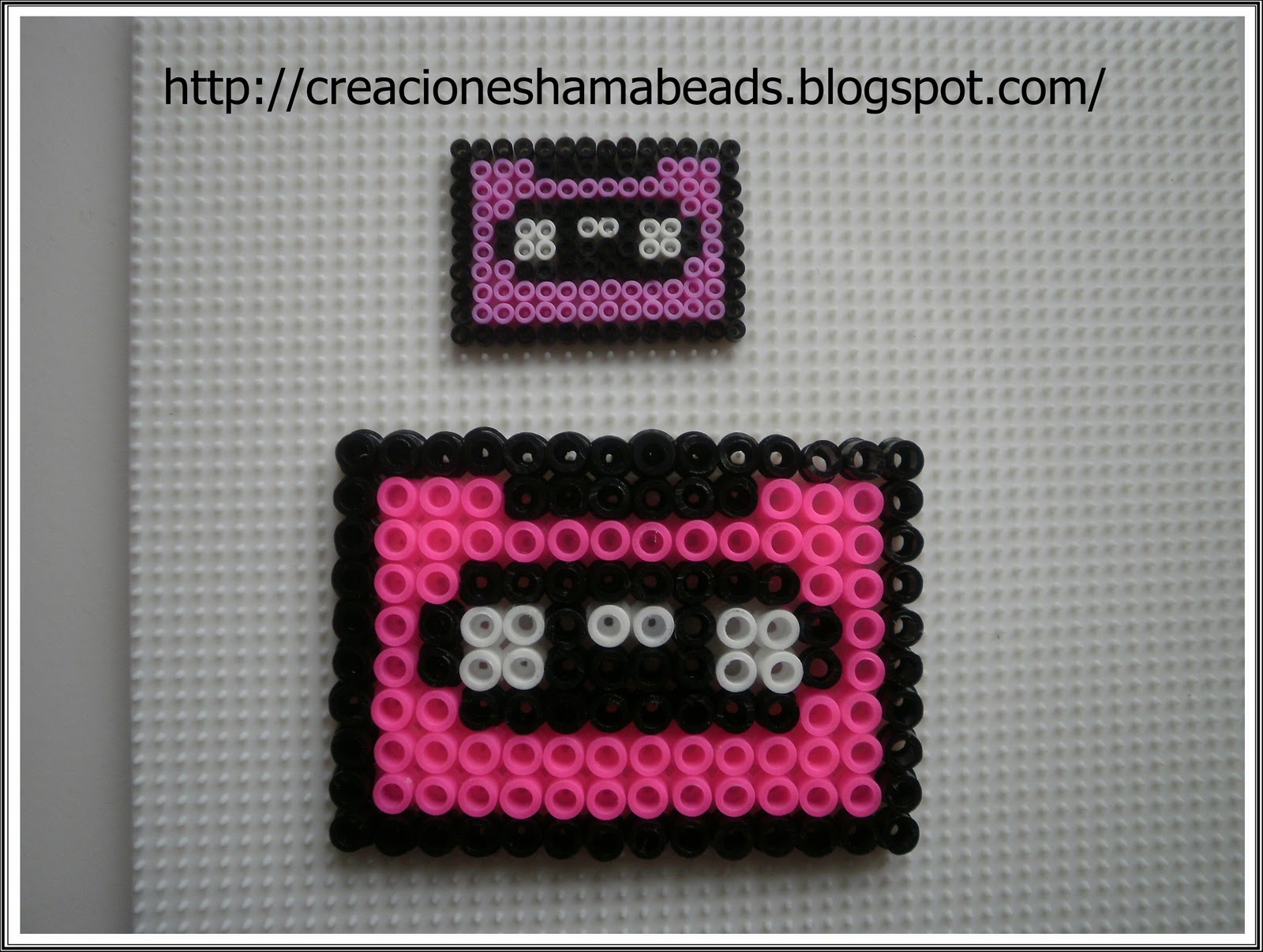Creaciones Hama Beads: Cinta de musica Mini y Midi
