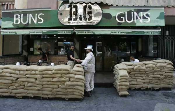 "Buns and Guns" a Restaurant With A military Theme in Beirut,Lebanon ...