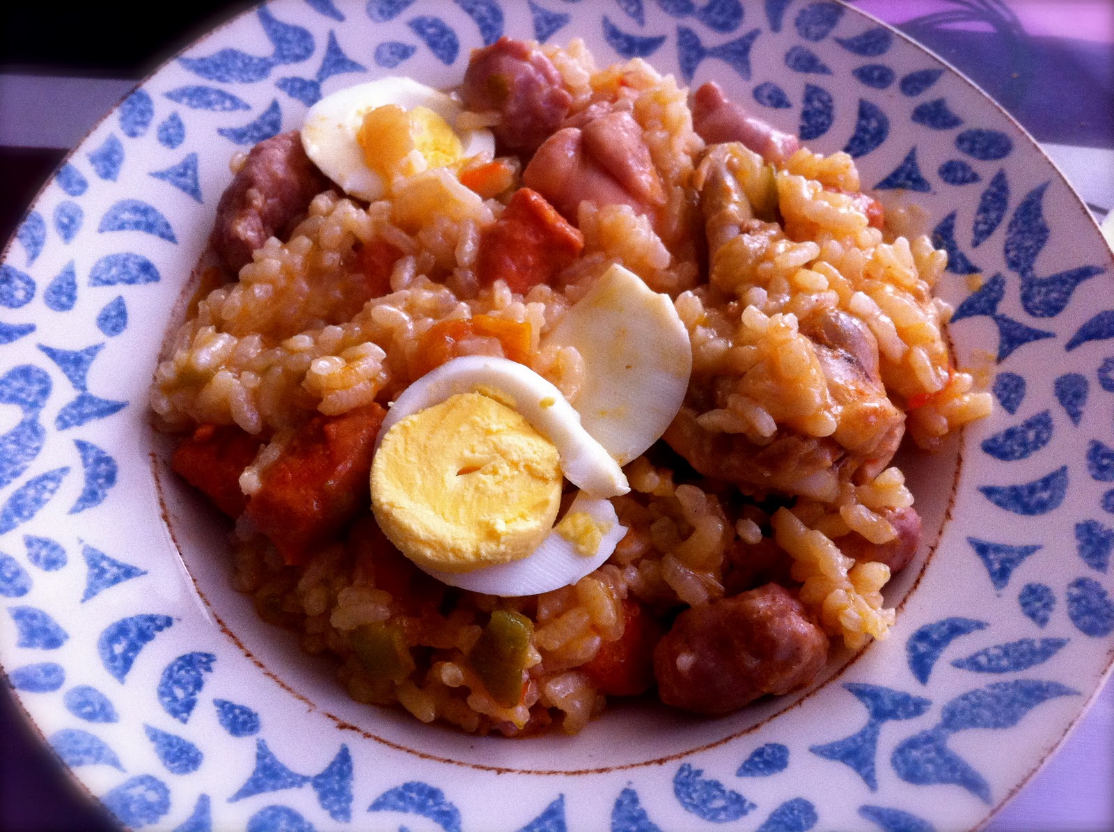 Las recetas de cocina de SofyLeon: Arroz con pollo y salchichas
