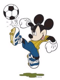 FREE Cartoon Graphics / Pics / Gifs / Photographs: Mickey Mouse soccer ...