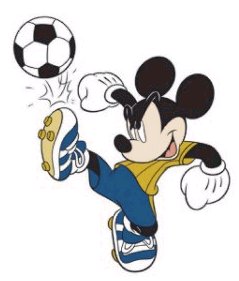 FREE Cartoon Graphics / Pics / Gifs / Photographs: Mickey Mouse soccer ...