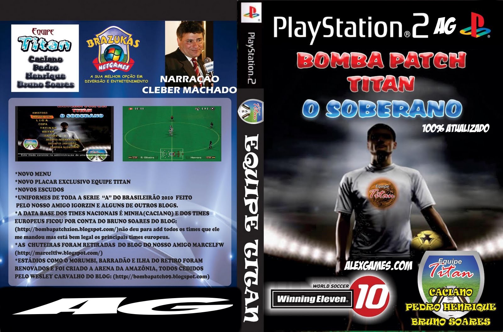 BAIXANDO CAPAS: BOMBA PATCH TITAN O SOBERANO PS2