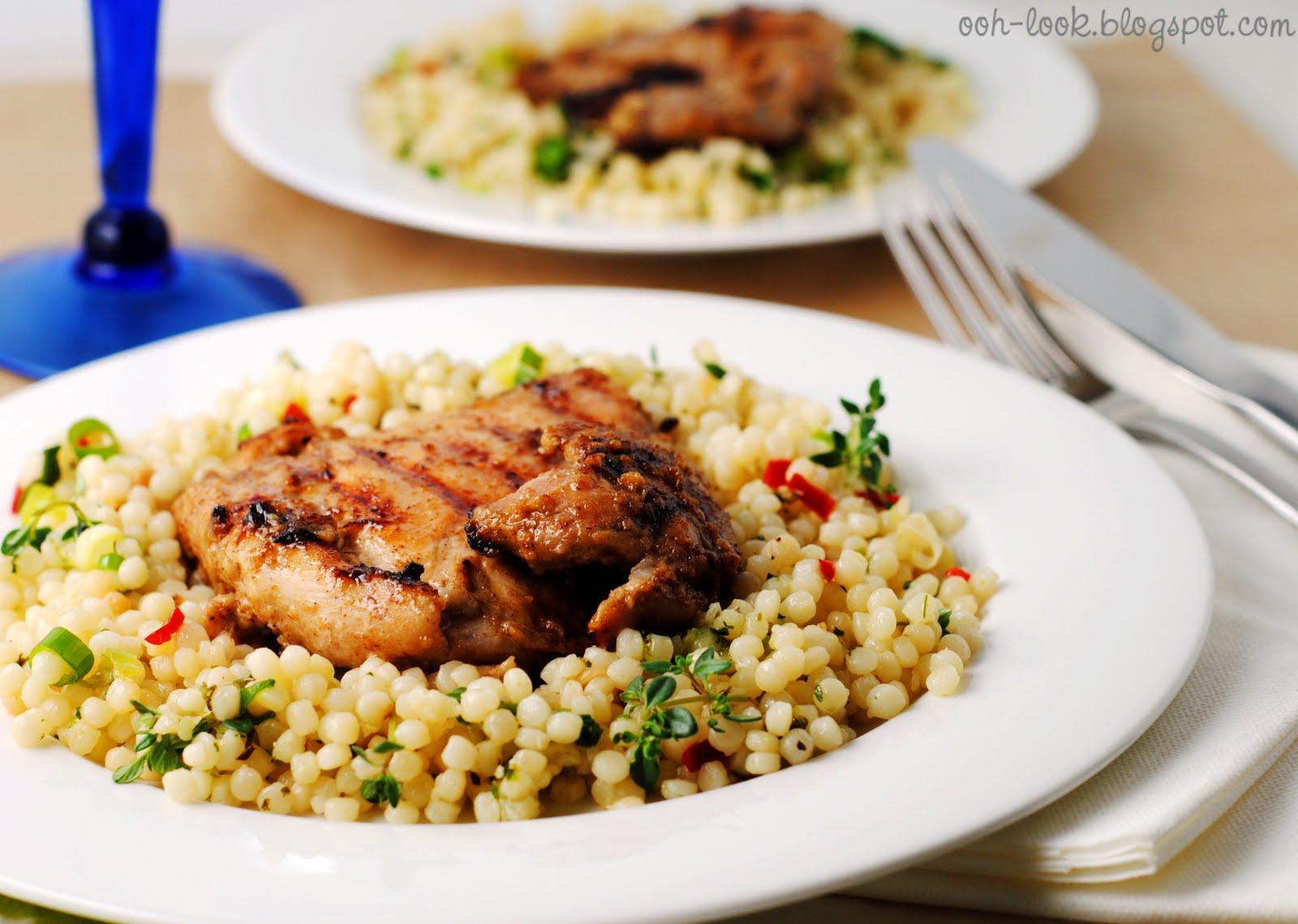 Ooh, Look...: Ottolenghi's Chargrilled Chicken with Mograbiah