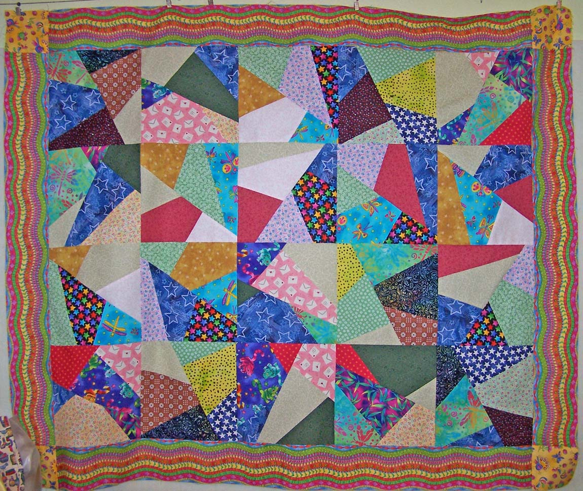 Treasures-n-Textures: Borders are on Simply Crazy Quilt