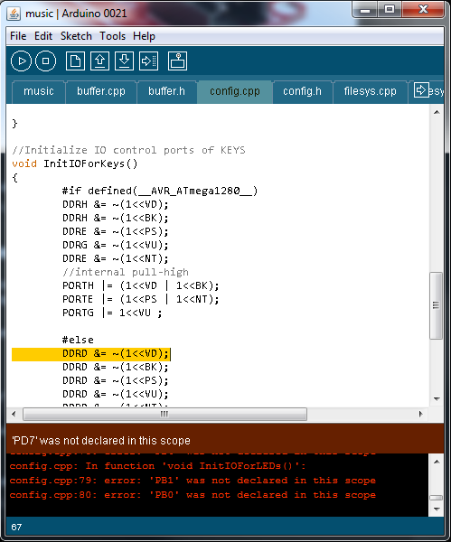 Arduino Lessons Error Pb4 Was Not Declared In This Scope