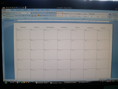 Personalized Erasable Calendar