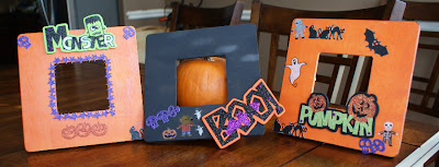 For The Luv Of Boys: Easy Peasy Halloween Picture Frame & My 1st Give-away!