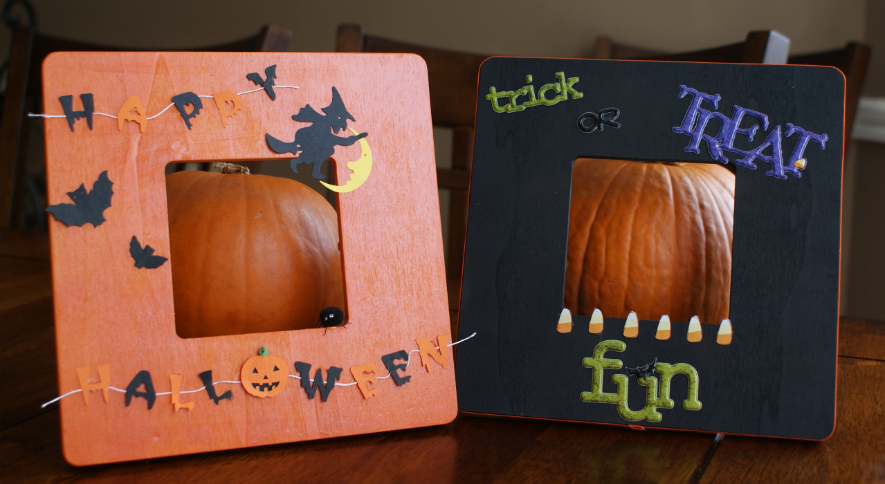 For The Luv Of Boys: Easy Peasy Halloween Picture Frame & My 1st Give-away!
