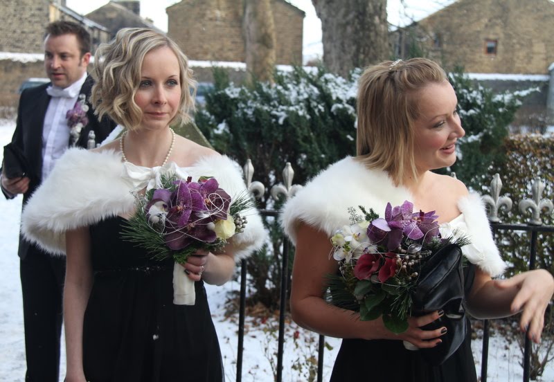 Ruth & Harvey's "Black & White Magic Vanada Orchid" Winter Wedding Day ...