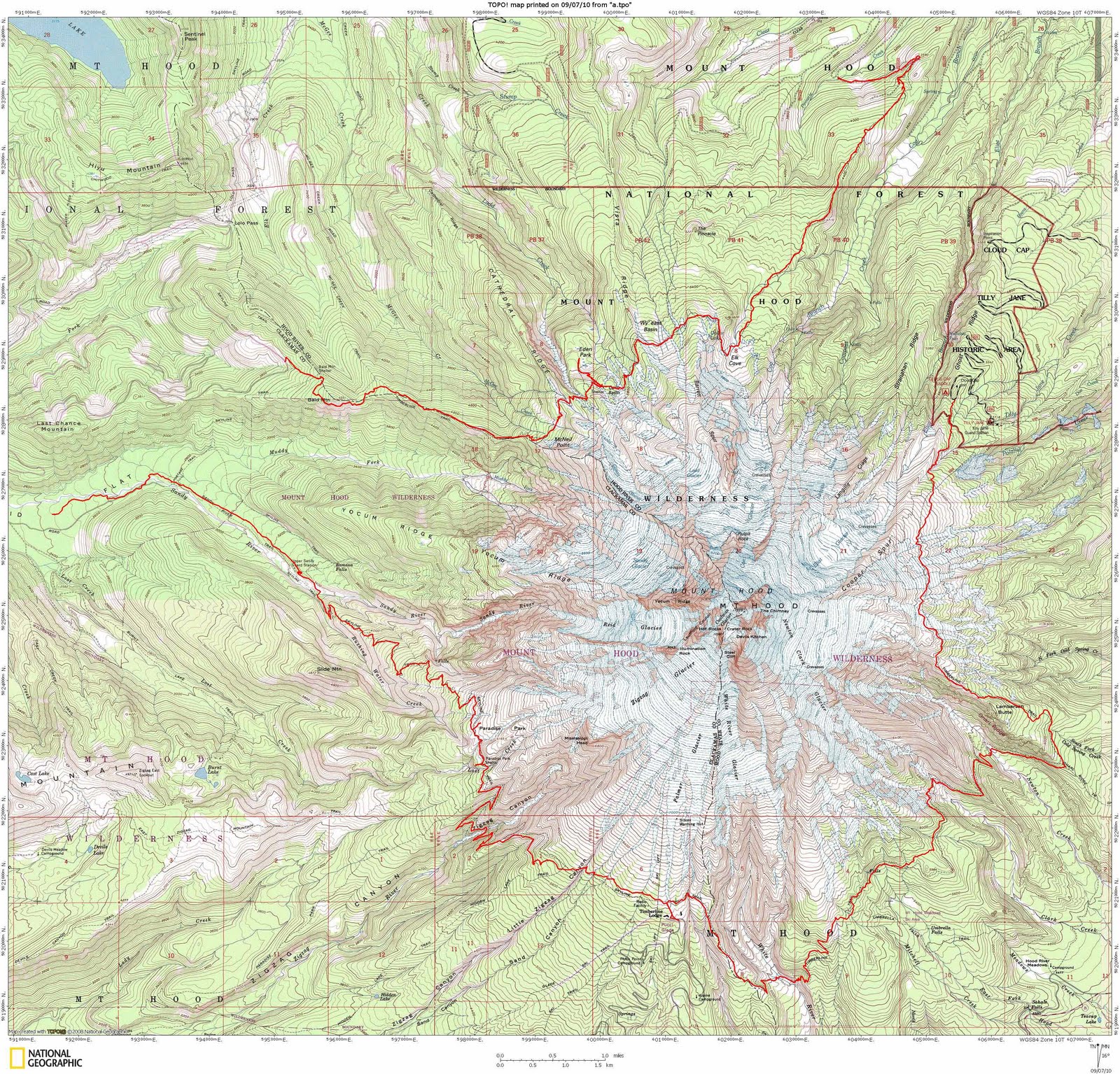 Andrew's Dedicated Blog: Round the Mountain: Different Views of Mt Hood