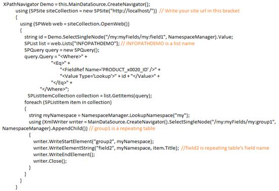 Repeating Table In Infopath