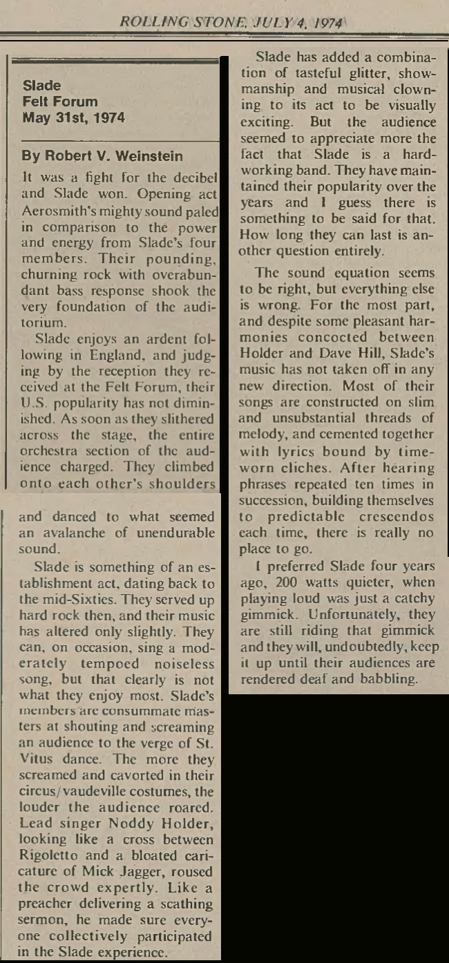 DAVID'S ROCK SCRAPBOOK: SLADE