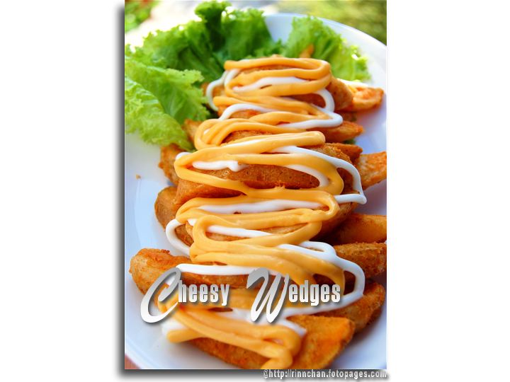 DIARY SI JANTUNG HATI: RESEPI CHEEZY WEDGES