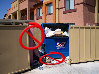 Dumpster Downers PLEASE KEEP OUR COMMUNITY CLEAN! | Town Center Times