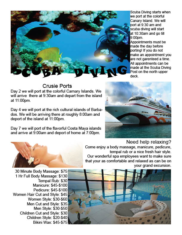 Desktop Publishing: Cruise News Letter ICRUISE