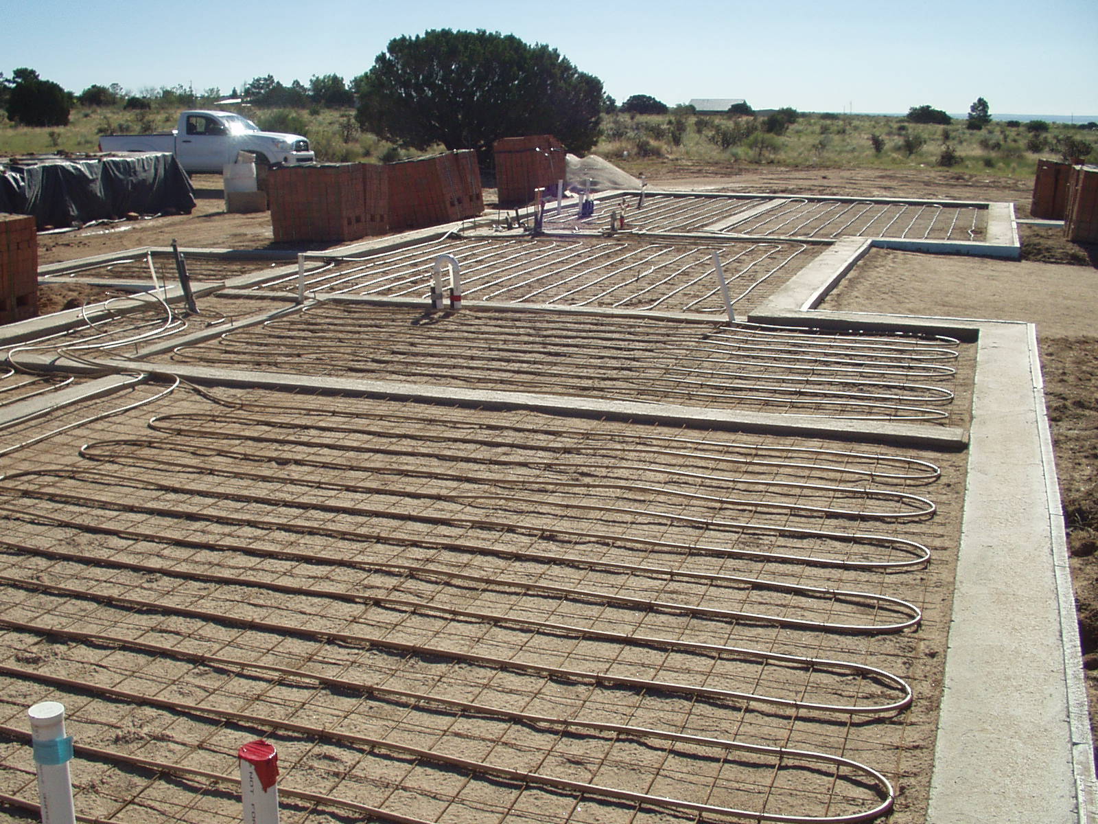Building our Adobe Home: Radiant Heating