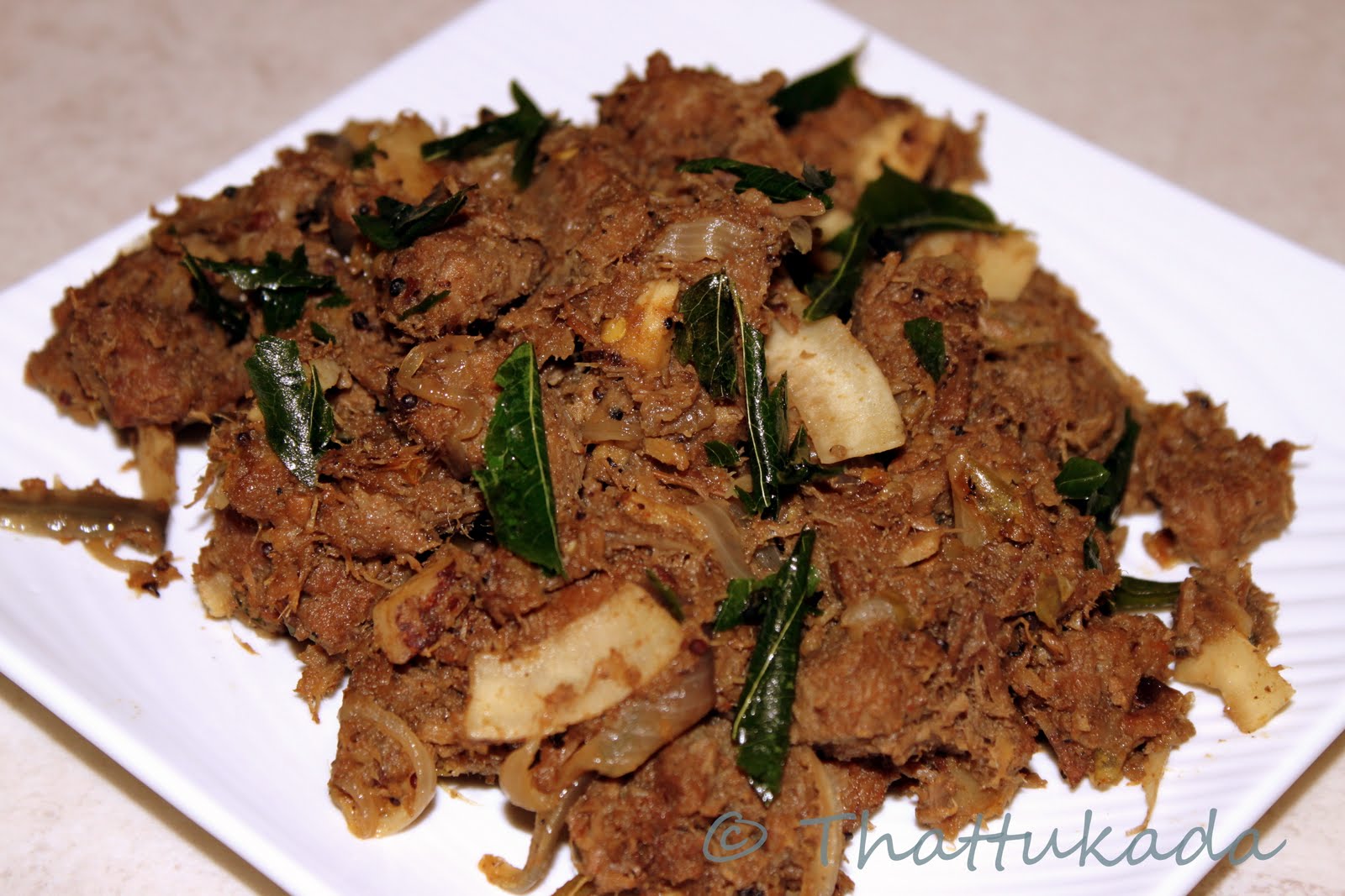 Beef Roast/ Beef Ularthiyathu | Thattukada