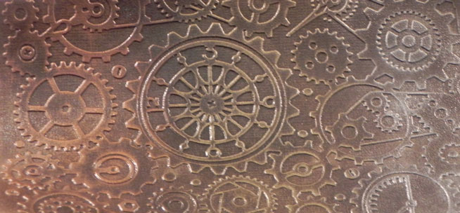 Bombshell Stamps Blog: Faux Metal Tutorial