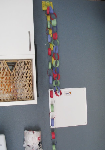 make happy: birthday countdown paper chain