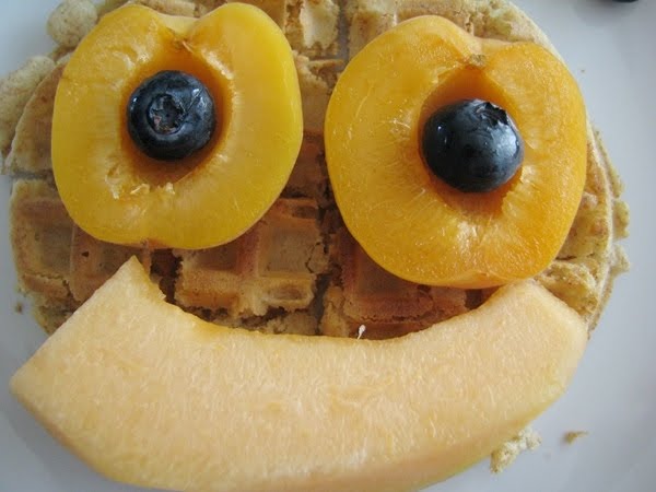 make happy: waffle face