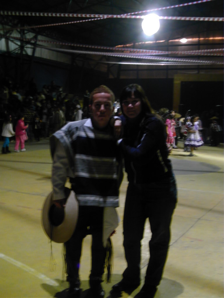 Teaching Adventure In Chile: Traditional Dress for Cueca Dance - at School