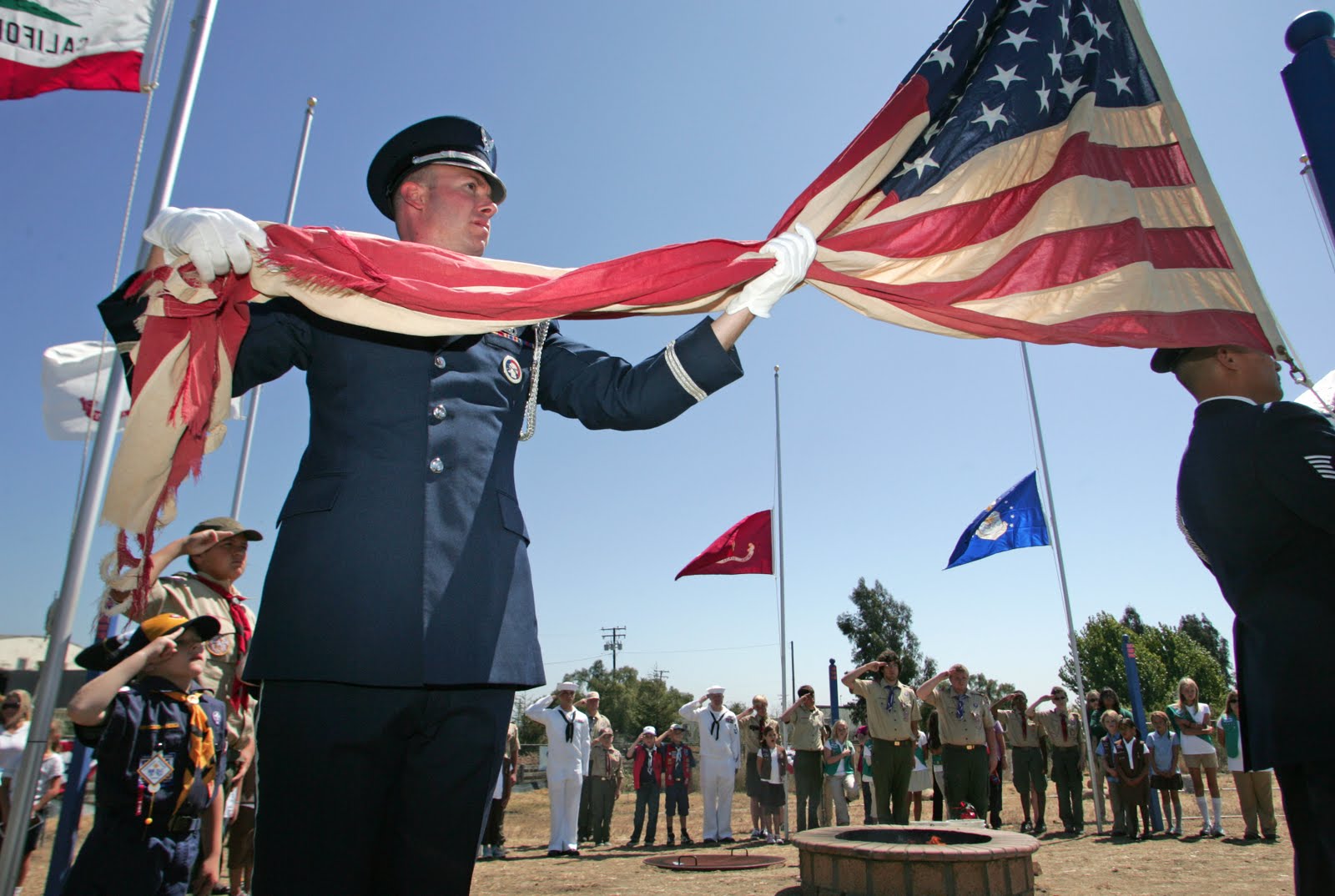 Recent Work: Flag Retiring Ceremony