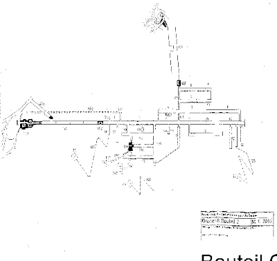 Regierungs-Bunker-Marienthal: Lageplan Bauteil West/Ost