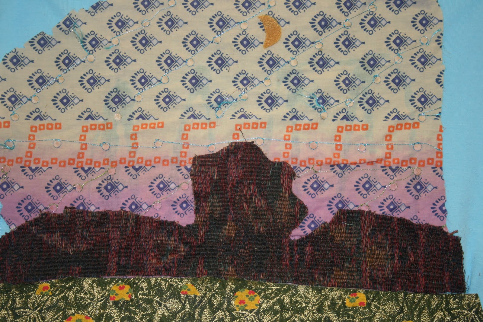 Salmon Sewing: Fabric Landscapes