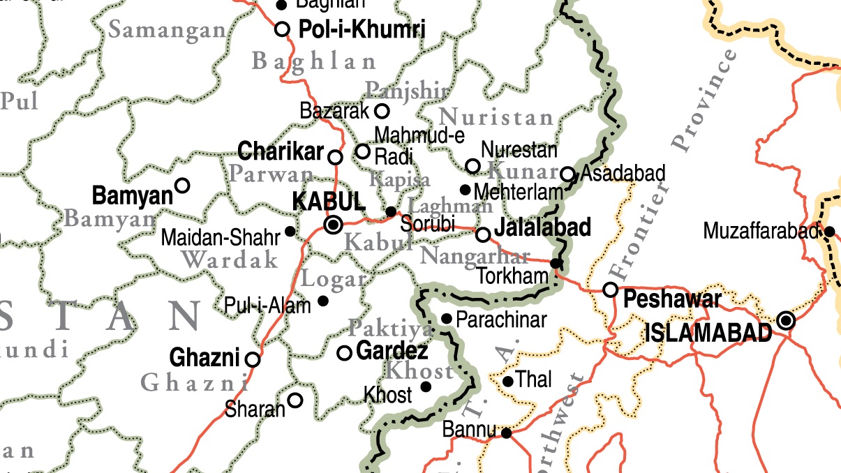 Orgun-e Afghanistan Map