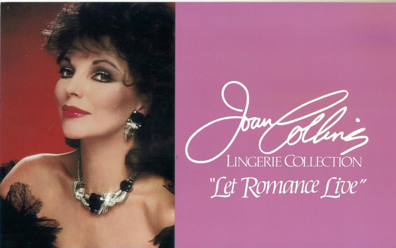 LEGENDARY DAME!: PROMO FLASHBACK : THE JOAN COLLINS LINGERIE COLLECTION ...
