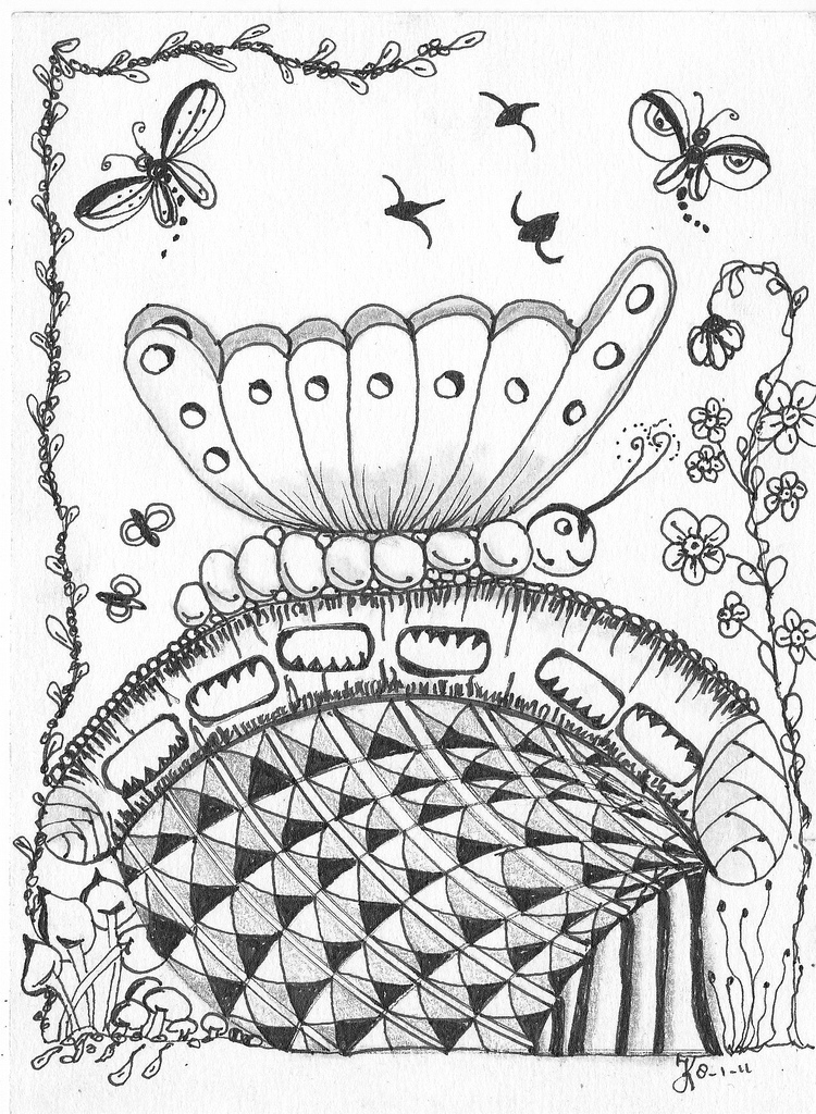 Claudia's World of Zentangles: ZTs inspired by the theme Spring on ...
