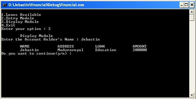 Visual C++ Program for the Implementation of Financial Accounting ...