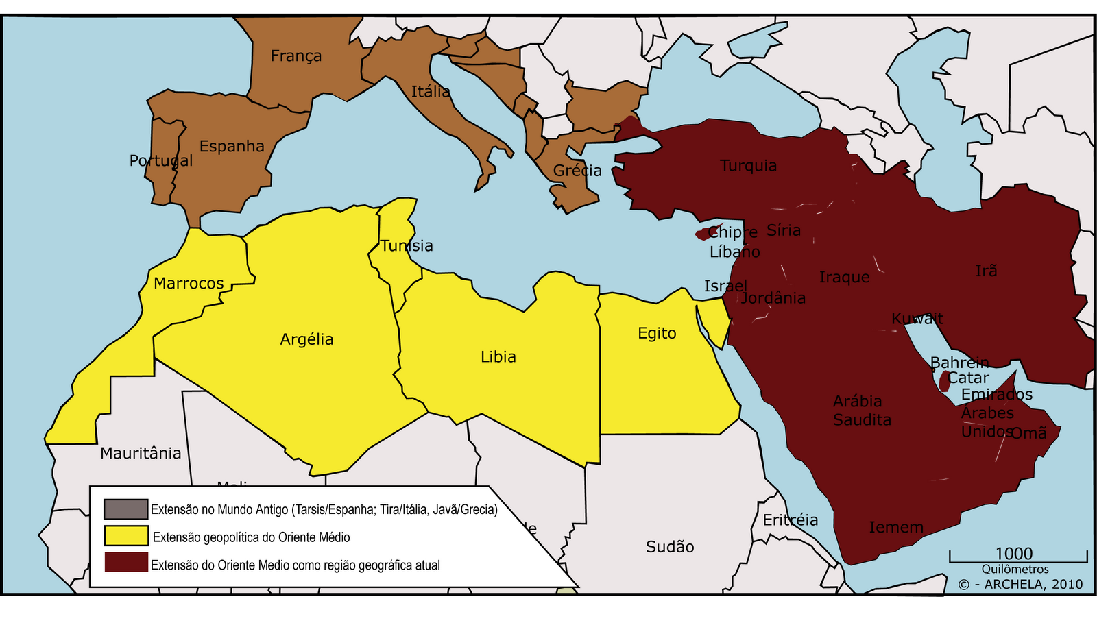 Cartografia do Oriente Médio - Geografia do Oriente Médio