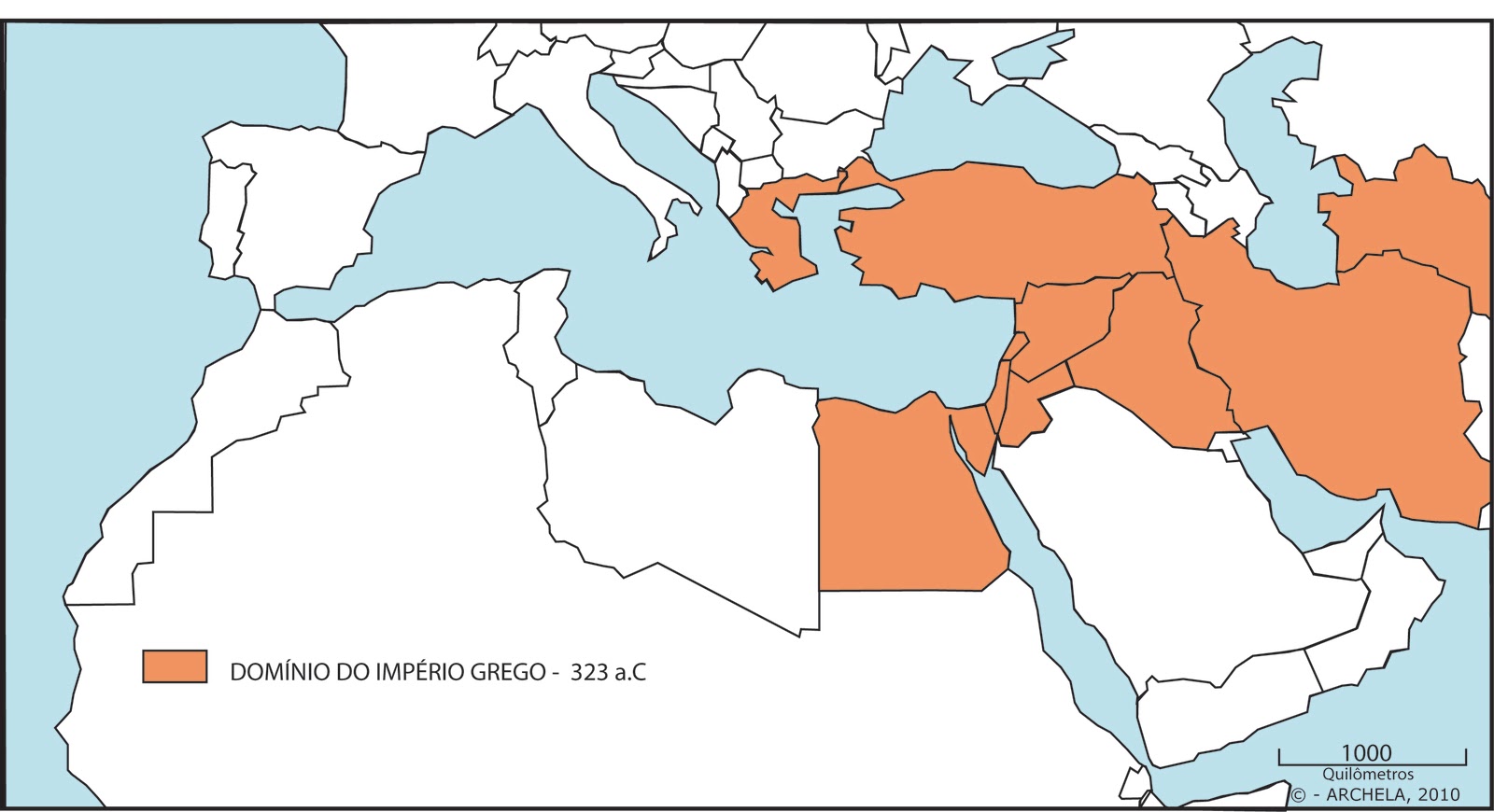 Império Grego - Geografia do Oriente Médio